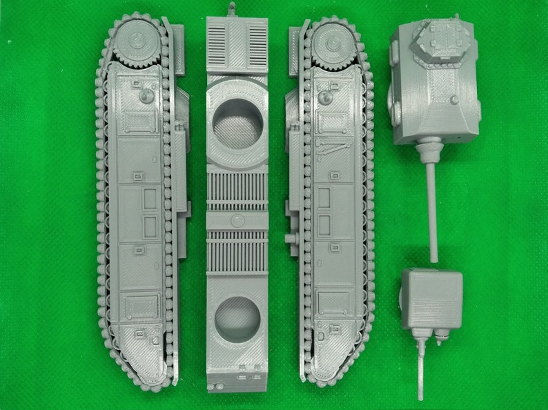 1/72 Scale French FCM F1 Super-heavy Tank Project, World War Two, WW2 ...