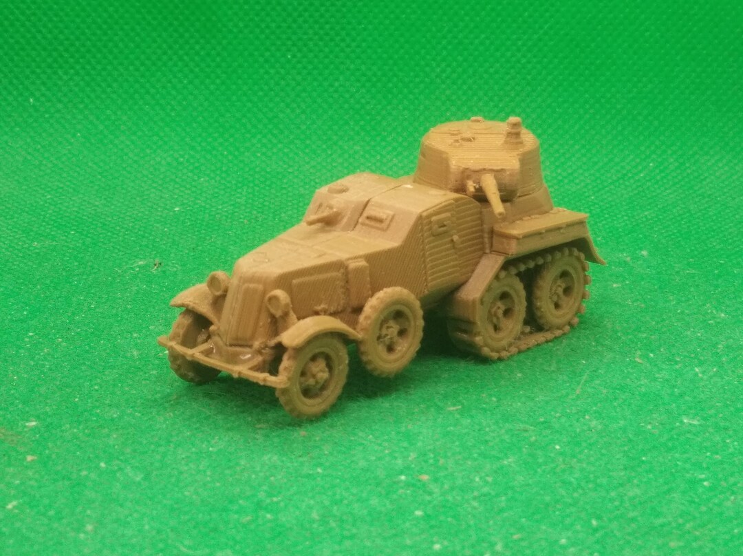 1/72 Scale Soviet BA-10 Armored Car With Tracks, World War Two, WW2 ...