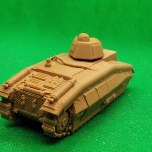 1/72 Scale French Char B1ter Medium Tank Prototype (APX Turret With ...