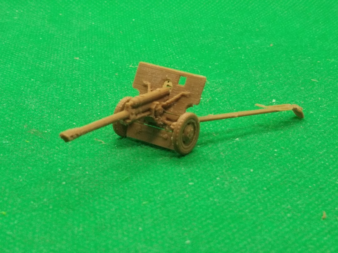 1/72 Scale 4 X Soviet 76 Mm Divisional Gun M1942 zis-3, World War Two ...