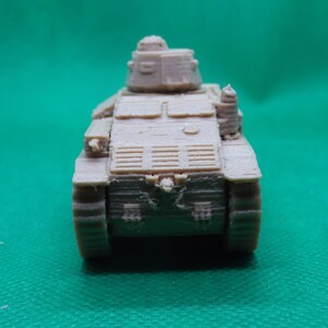 1/72 Scale French Renault Char D2 Medium Tank (SA34 Anti-tank Gun ...