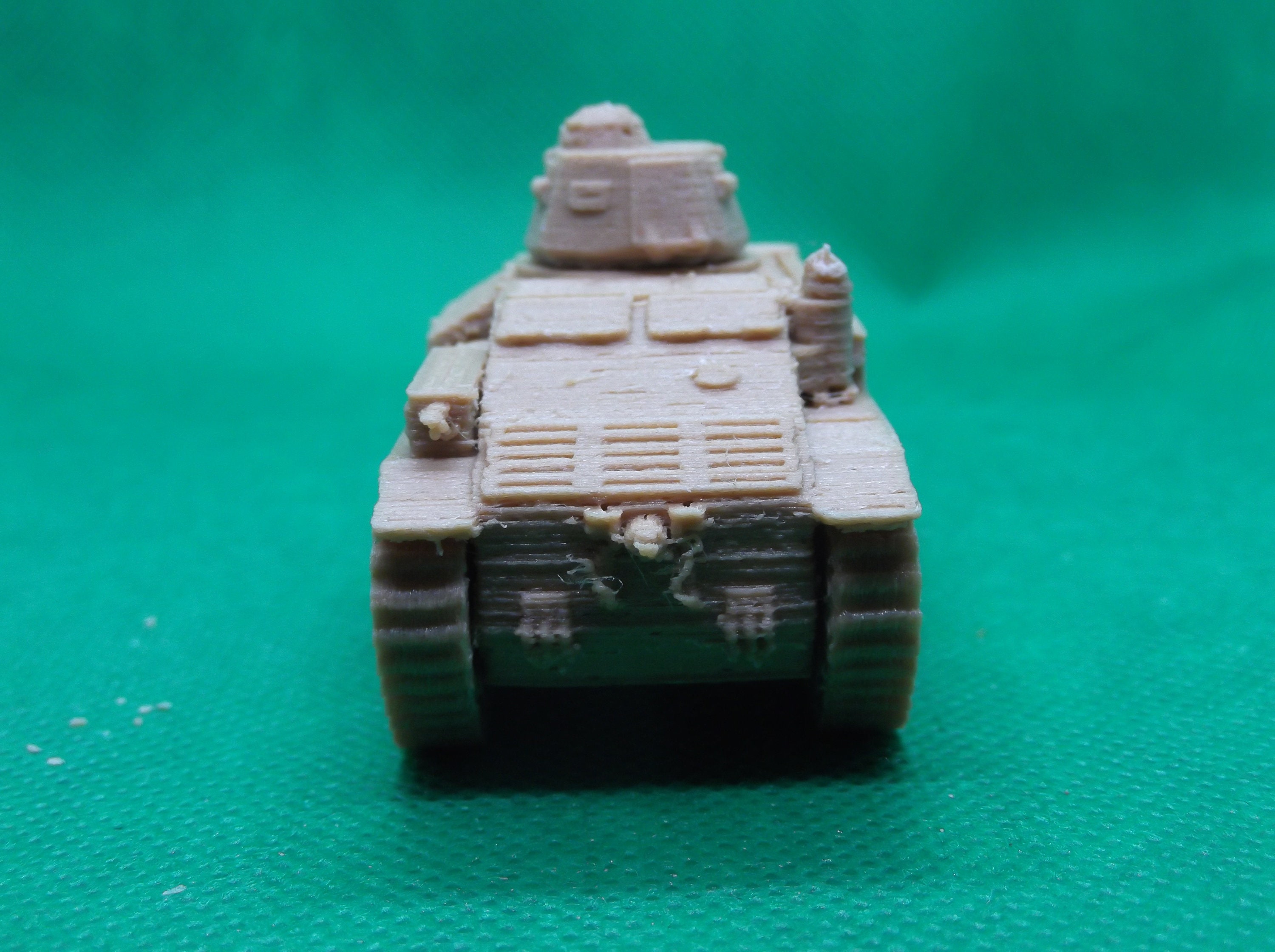 1/72 scale French Renault Char D2 medium tank SA34 anti-tank | Etsy