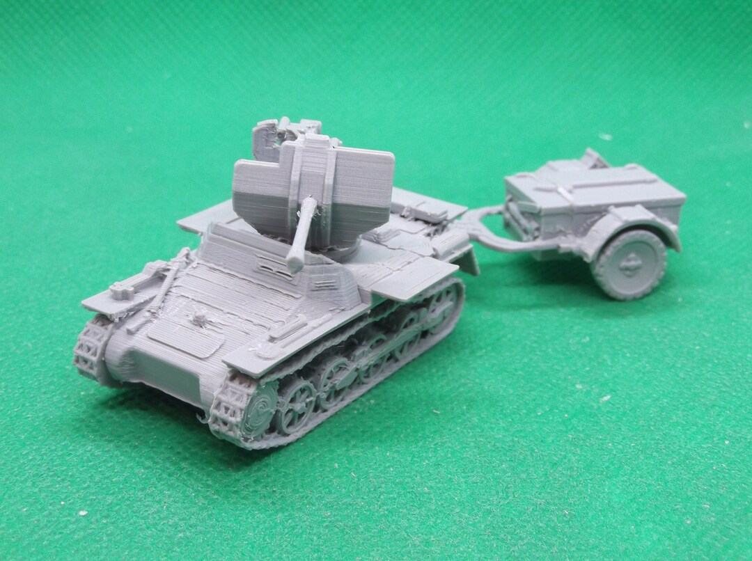 1/72 Scale German Flakpanzer I Ausf A (firing Position) With Trailer ...