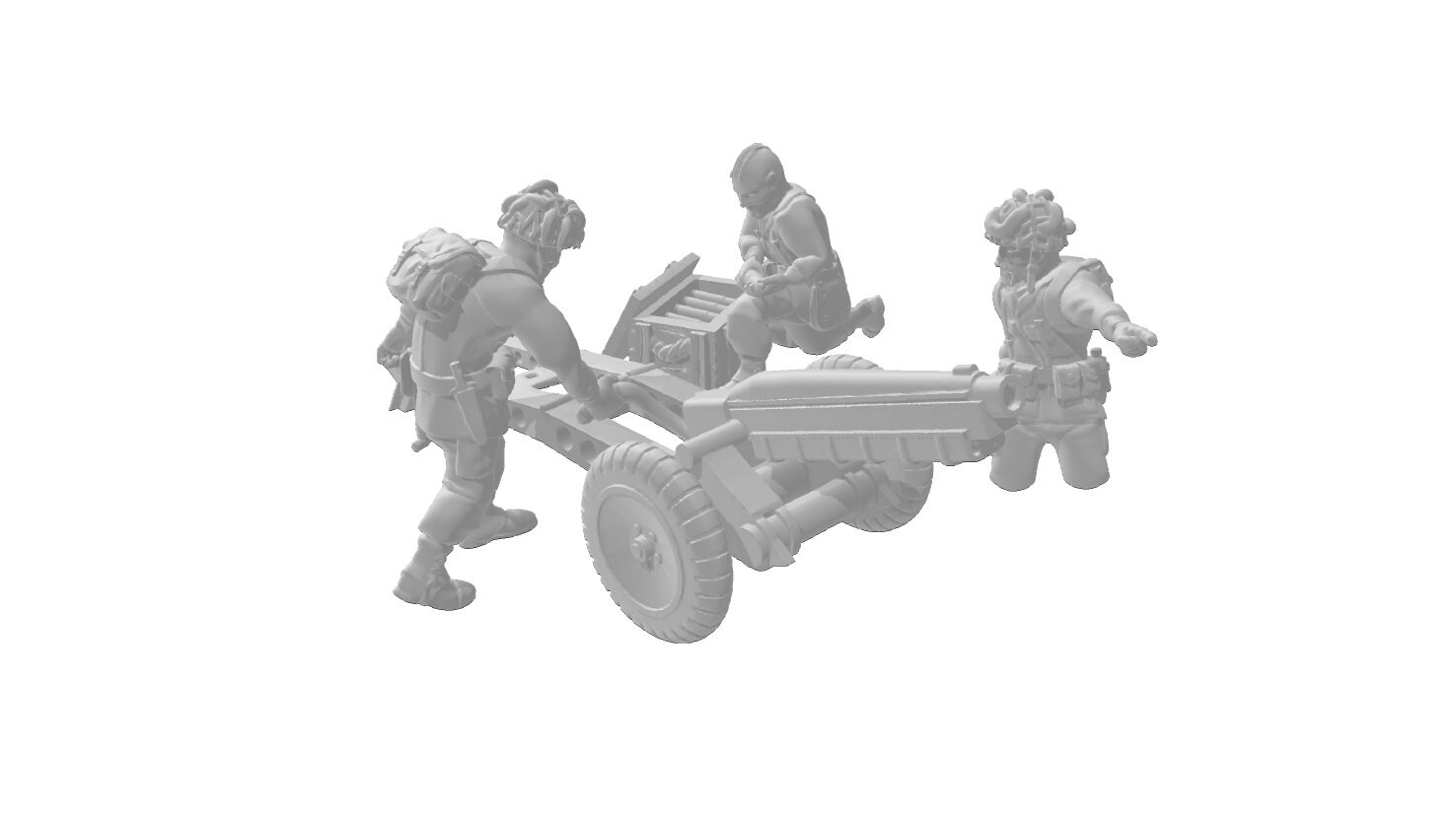 1/72 Scale US Paratroopers 75mm Pack Howitzer M1 With Crew | Etsy