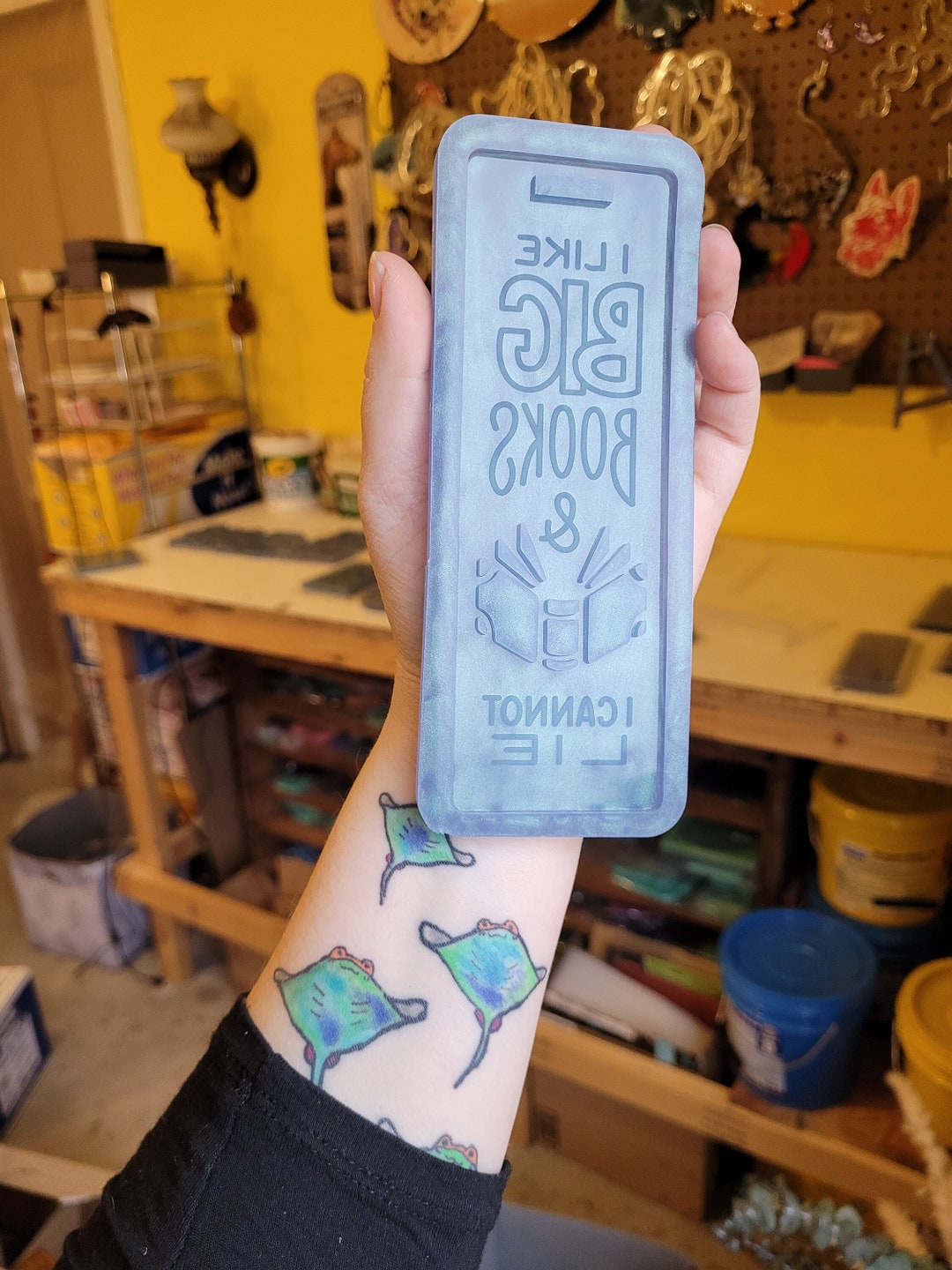 6 Inch, Bookmark Mold, I Like Big Books and I Cannot Lie Mold, Reading ...