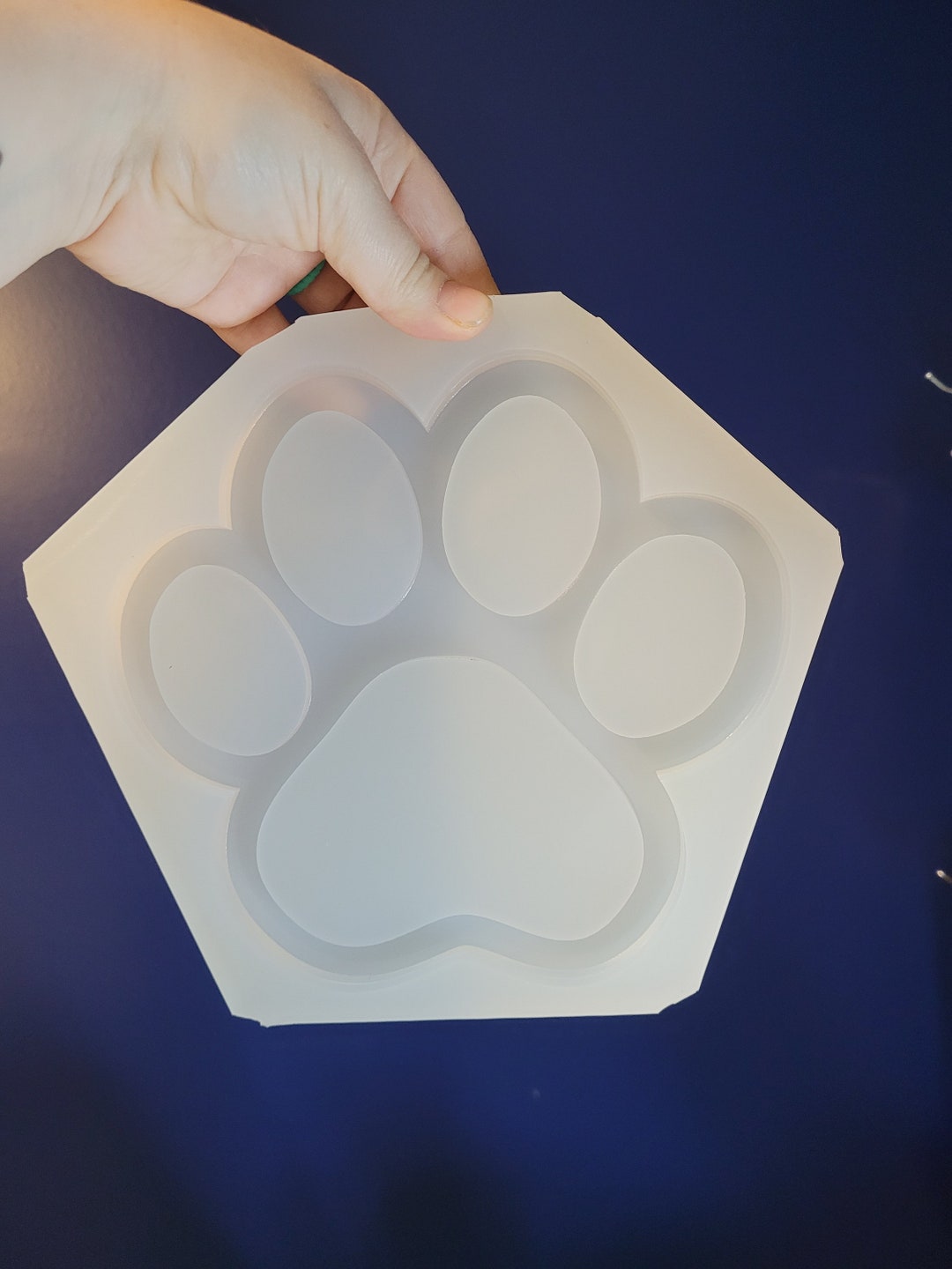 7.6 Inch, Dog Paw Mold, Memorial Mold, Dog Mold, Resin Mold, Paw Mold ...
