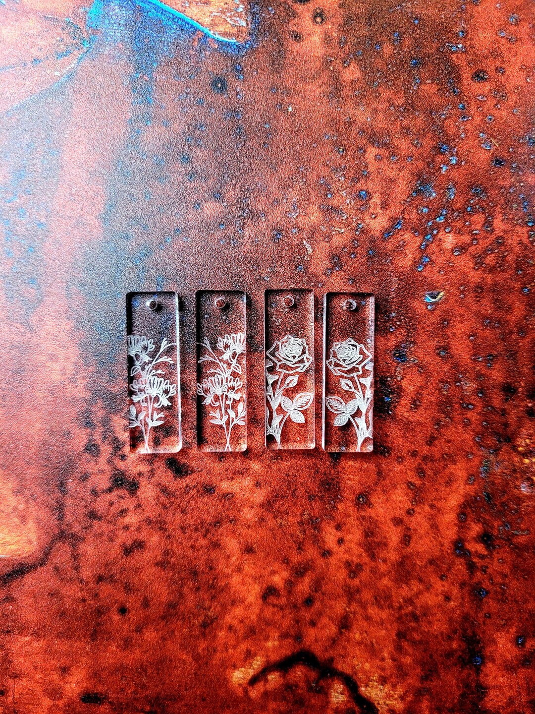 1.25 Inch, June Birth Flower Mold, Rose Earring Mold, Honeysuckle ...