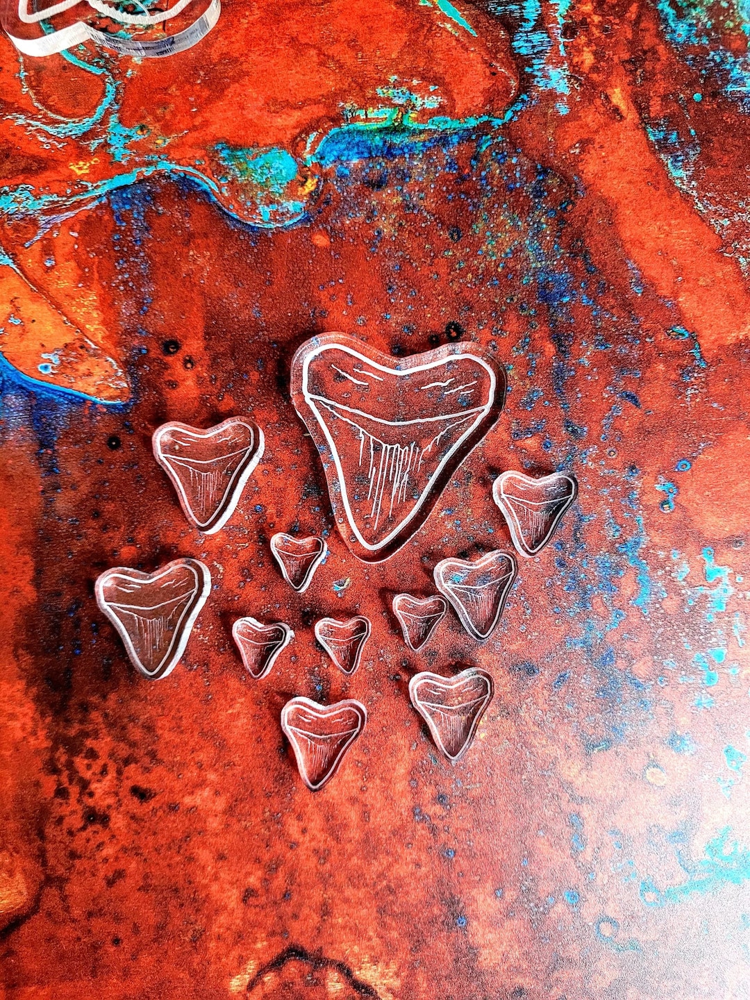 Megalodon Shark Tooth Mold, Shark Teeth Mold, Shark Mold, Resin Mold ...