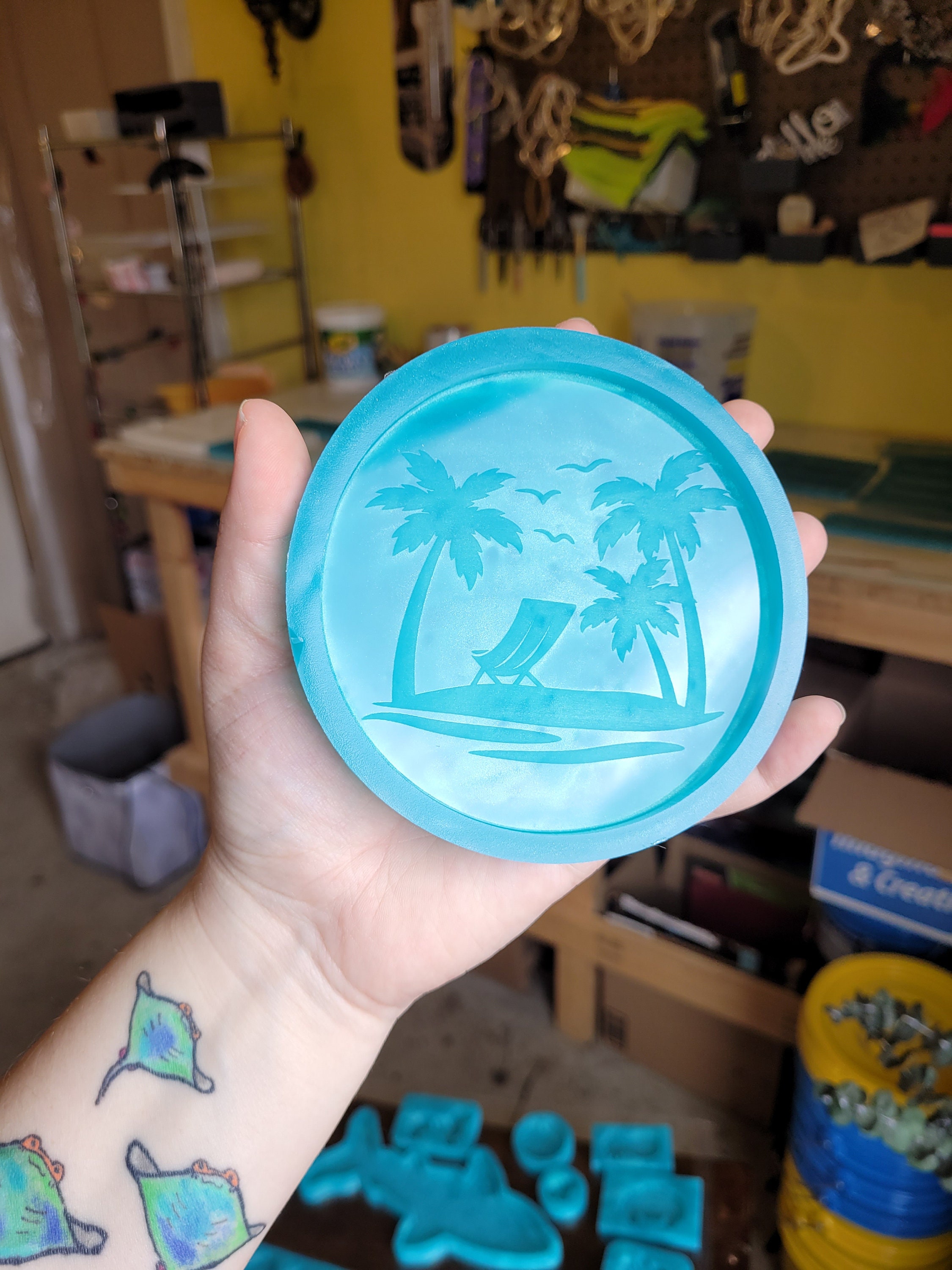 Beach Mold, Plam Tree Mold, Beach Scene Mold, Ocean Mold, Sea Mold ...