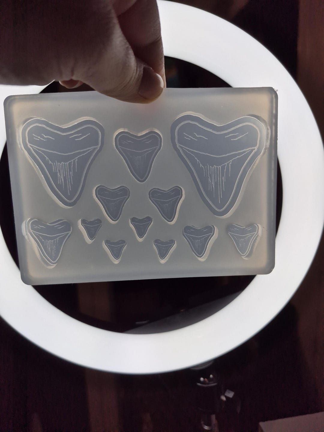 Megalodon Shark Tooth Mold, Shark Teeth Mold, Shark Mold, Resin Mold ...