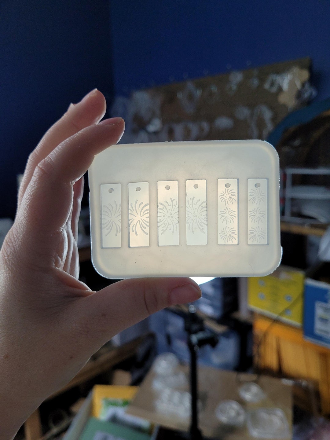 1.25 Inch, Fourth of July Earring Mold, Firework Earring Mold, Earring ...