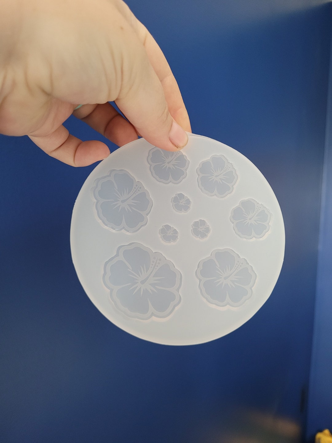 Hibiscus Flower Mold, Resin Mold, Mold, Craft Mold, Flower Mold ...