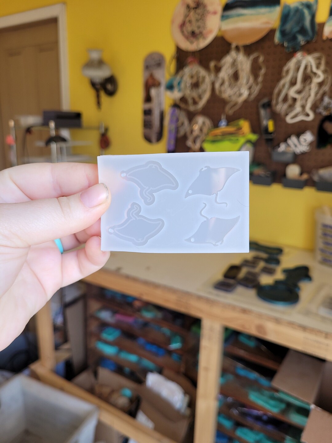 1.25 Inch, Manta Ray Earring Mold, Stingray Earring Mold, Fish Mold ...