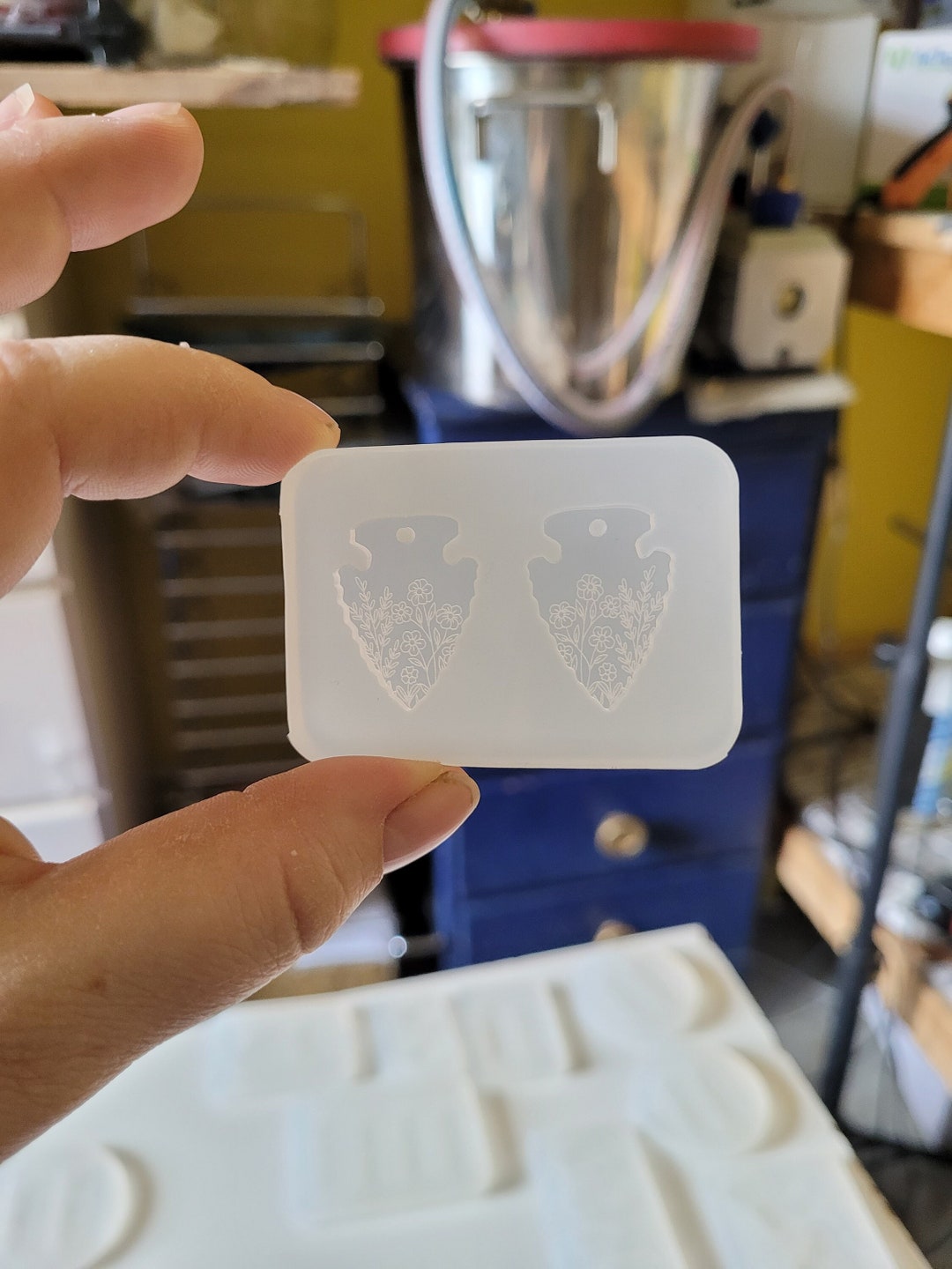 1 Inch, Arrowhead Earring Mold, Arrowhead Mold, Artifact Mold, Earring ...