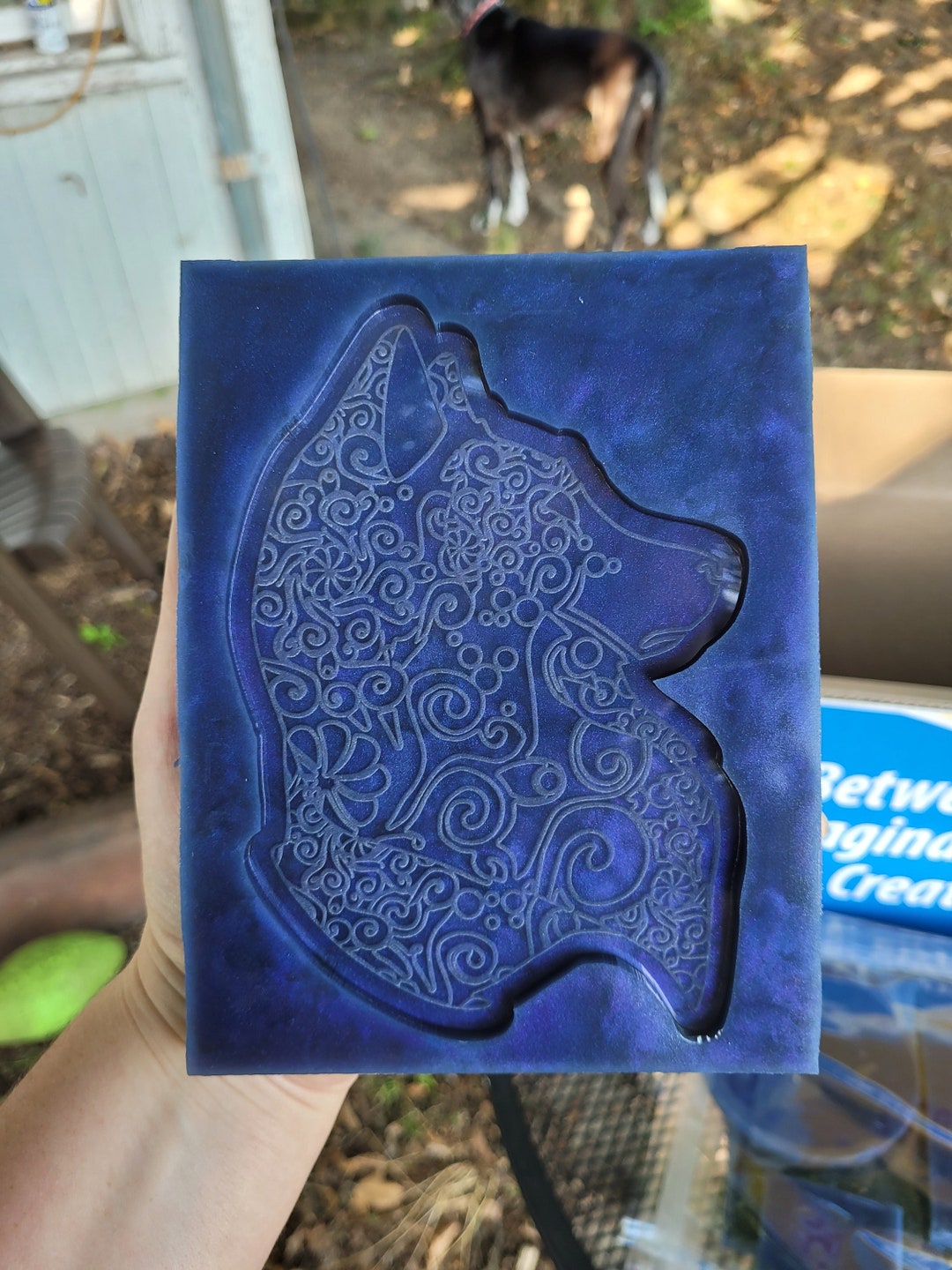 6.5 Inch, Wolf Mold, Wolf Mold, Dog Mold, Mandala Mold, Silicone Mold ...