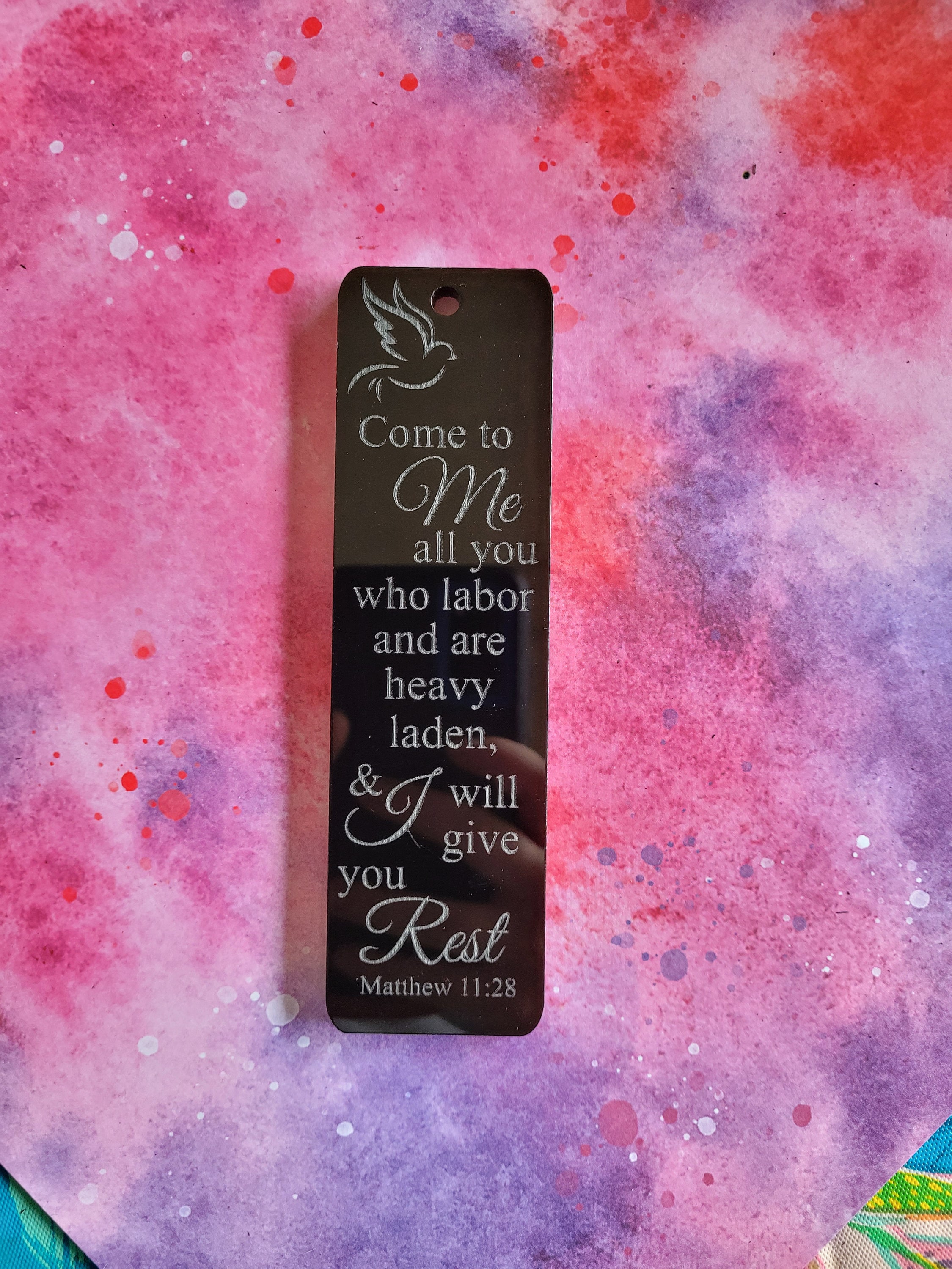 6 Inch, Bookmark Mold, Matthew 11:28 Mold, Reading Mold, Silicone Mold ...
