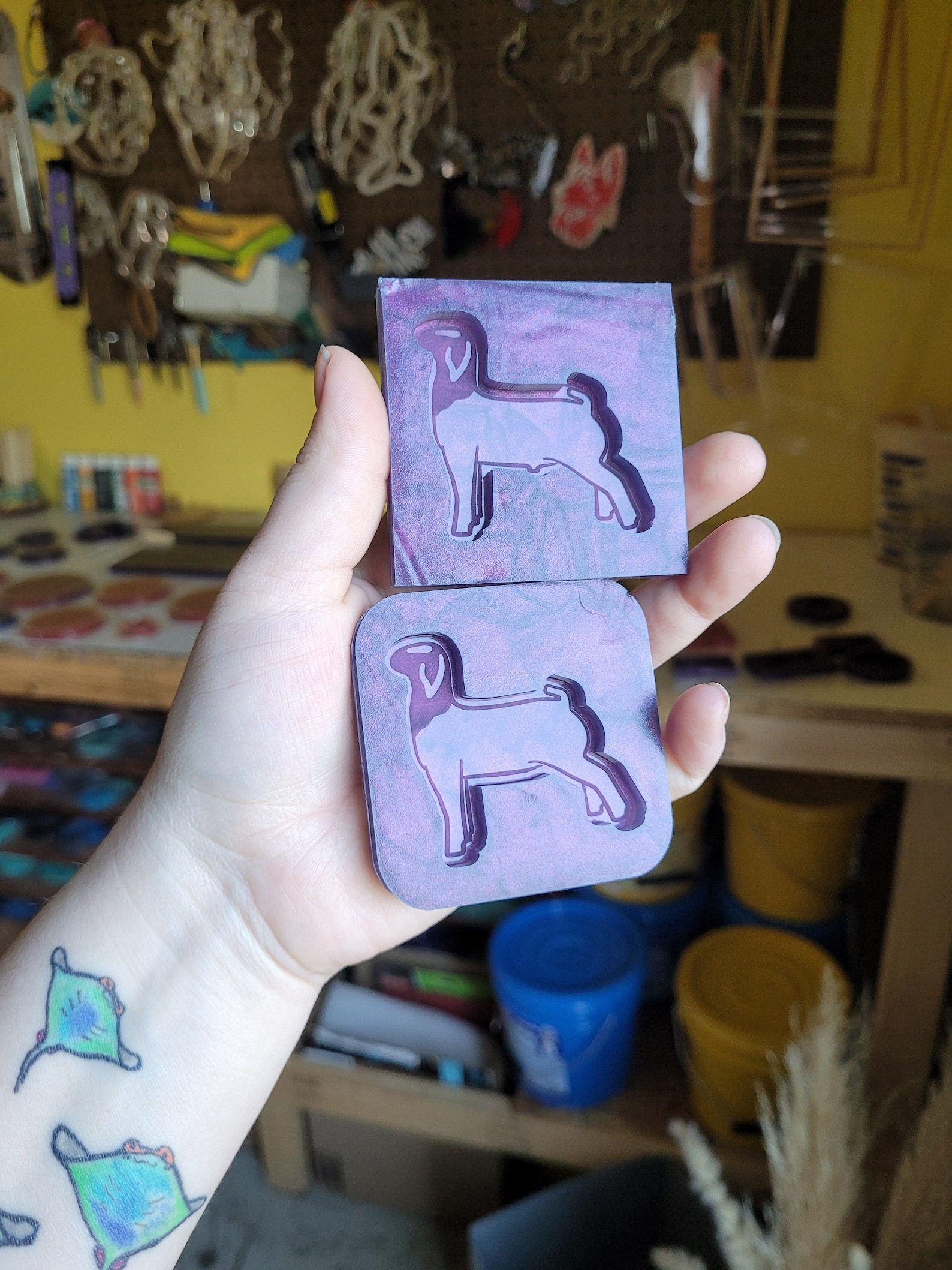 2-inch, Goat Keychain Mold, Show Goat Mold, Goat Mold, Buck Mold, Resin ...