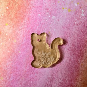 2 Inch, Cat Mold, Resin Mold, Crafting Mold, Kitty Mold, Floral Cat ...