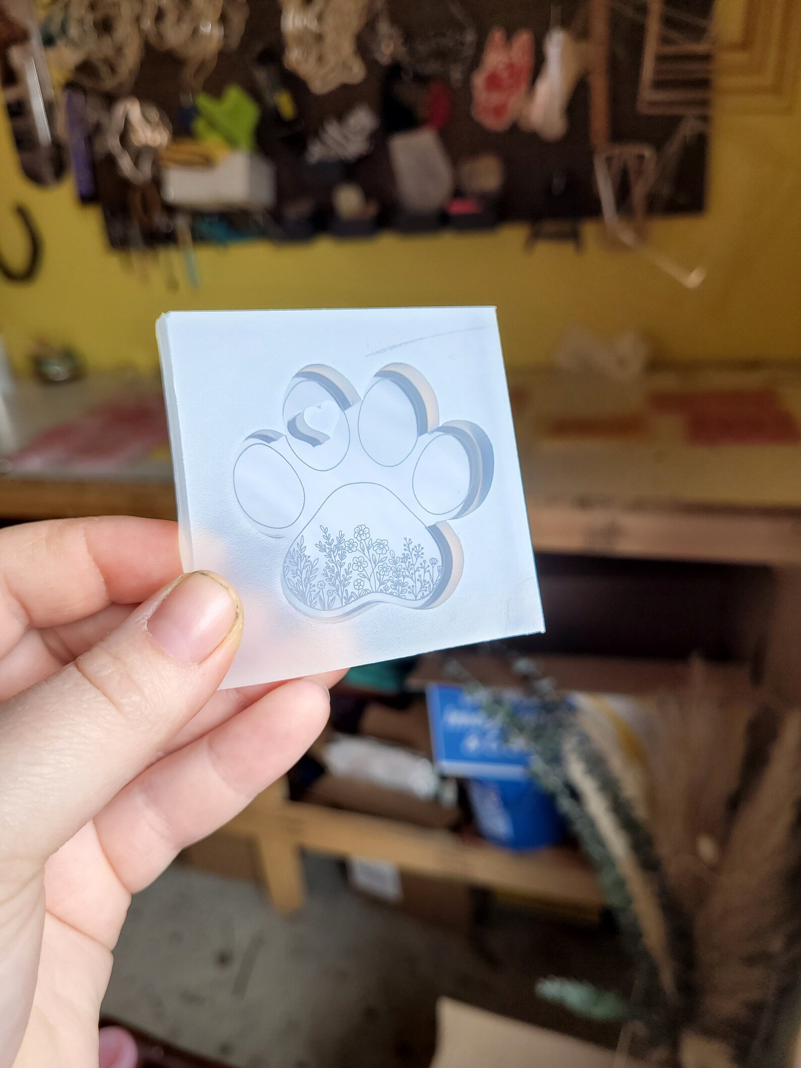 Paw Mold, Paw Print Mold, Cat Paw Mold, Dog Paw Mold, Animal Mold ...