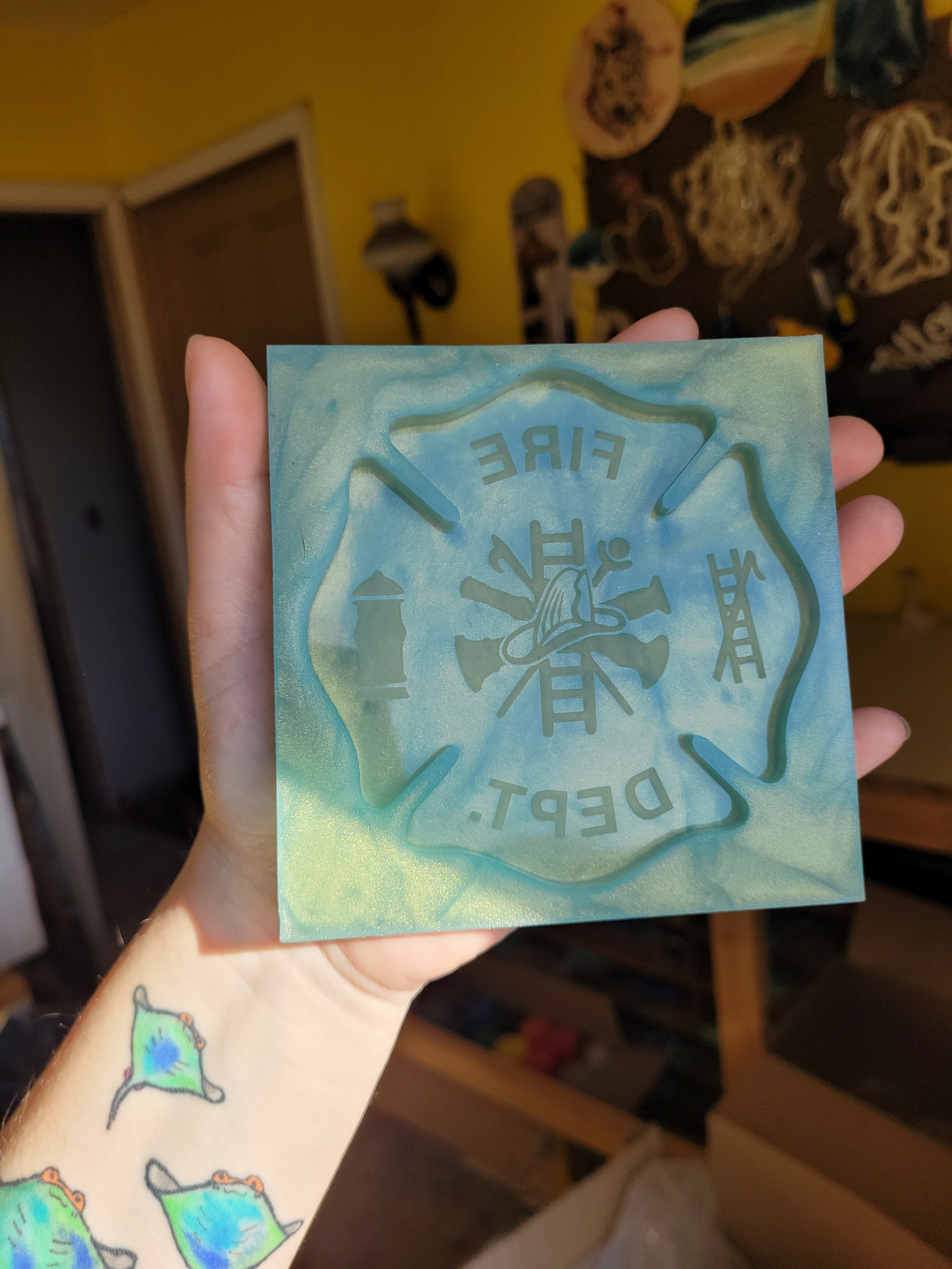 Fire Department Mold, Maltese Cross Mold, Resin Mold, Crafting Mold ...