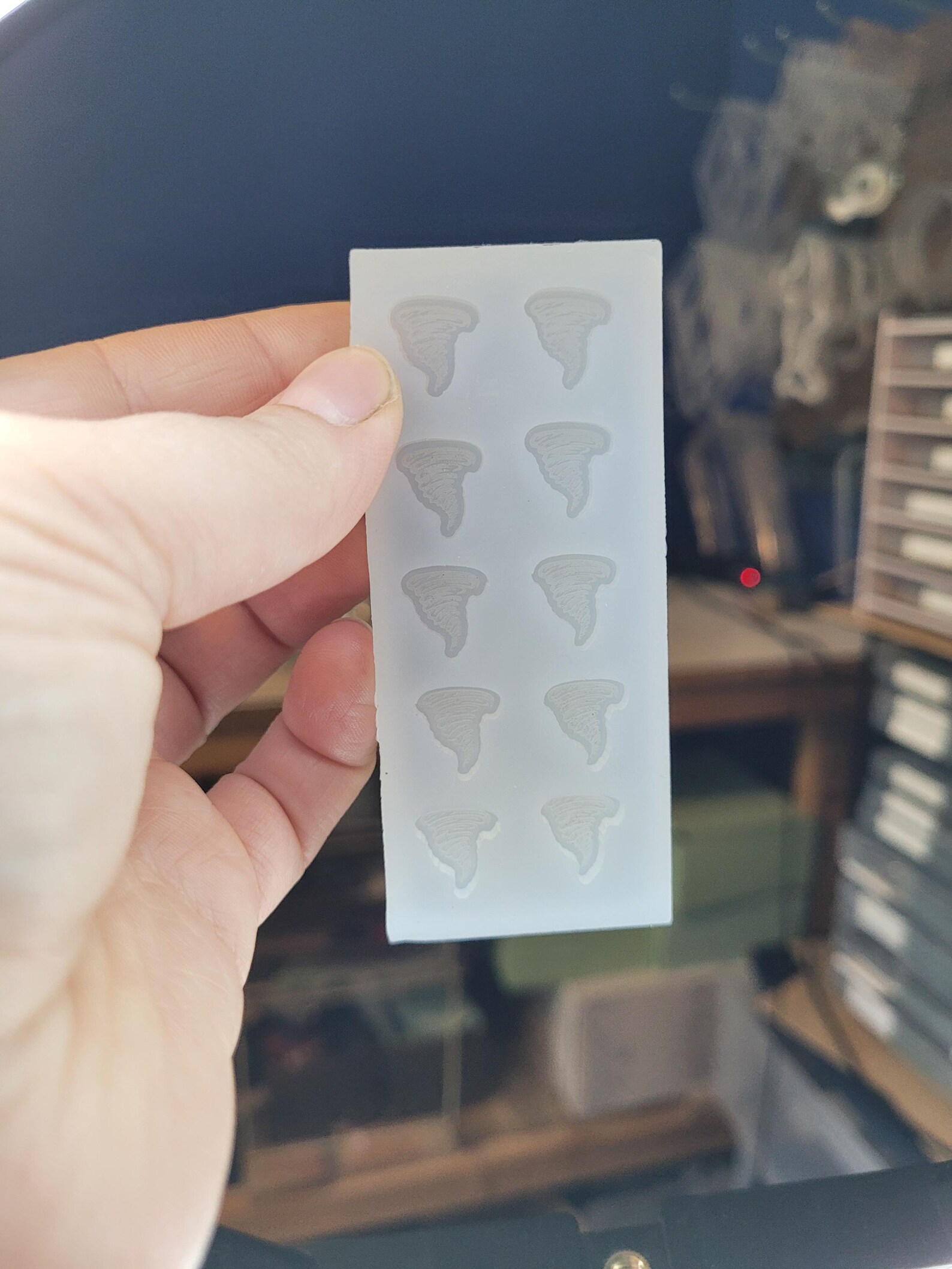 0.5 Inch, Tornado Earring Mold, Weather Earring Mold, Twister Earring ...