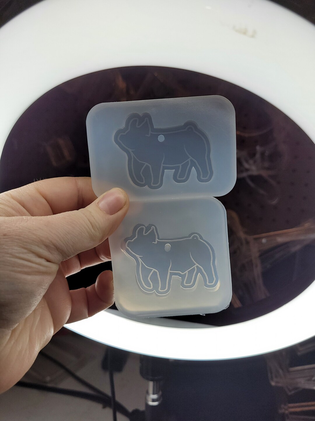 2-inch, Pig Keychain Mold, Show Gilt Mold, Sow Mold, Resin Mold, Show ...