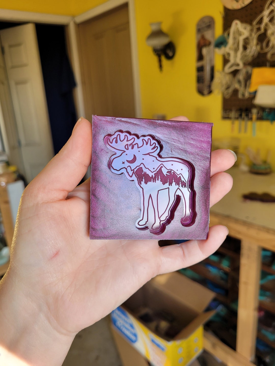 Moose Mold, Wilderness Mold, Outdoors Mold, Mountain Mold, Scenic Mold ...