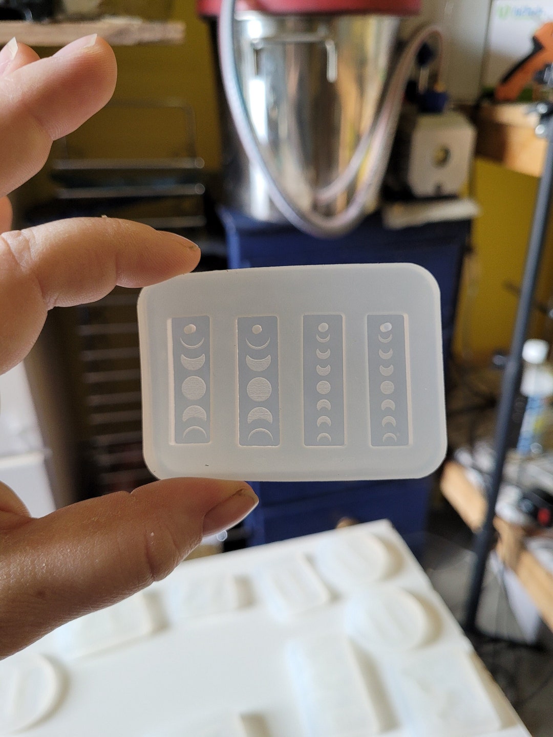 1.25 Inch, Moon Earring Mold, Moon Phase Earring Mold, Earring Mold ...