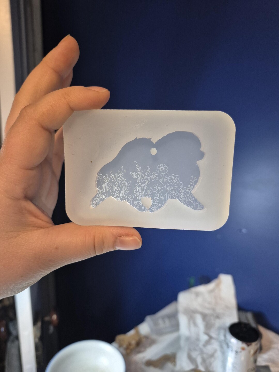 2.5 Inch, Pomeranian Mold, Dog Mold, Puppy Mold, Dog Keychain Mold, Pet ...