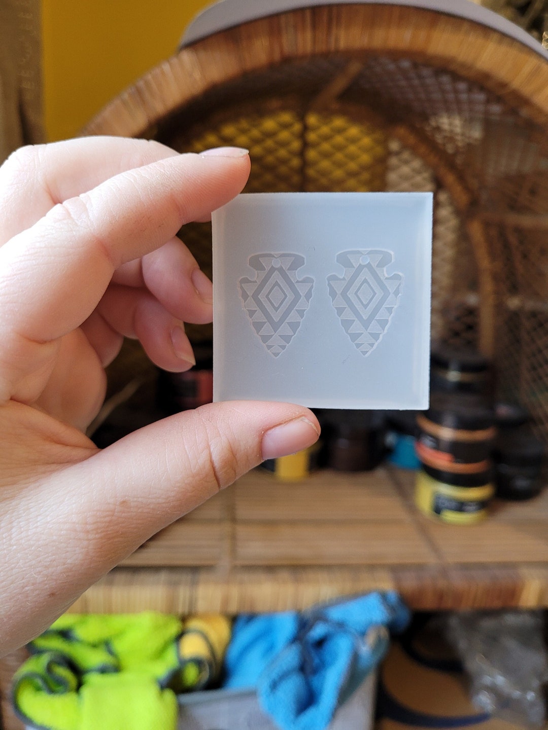 1 Inch, Arrowhead Earring Mold, Arrowhead Mold, Artifact Mold, Earring ...