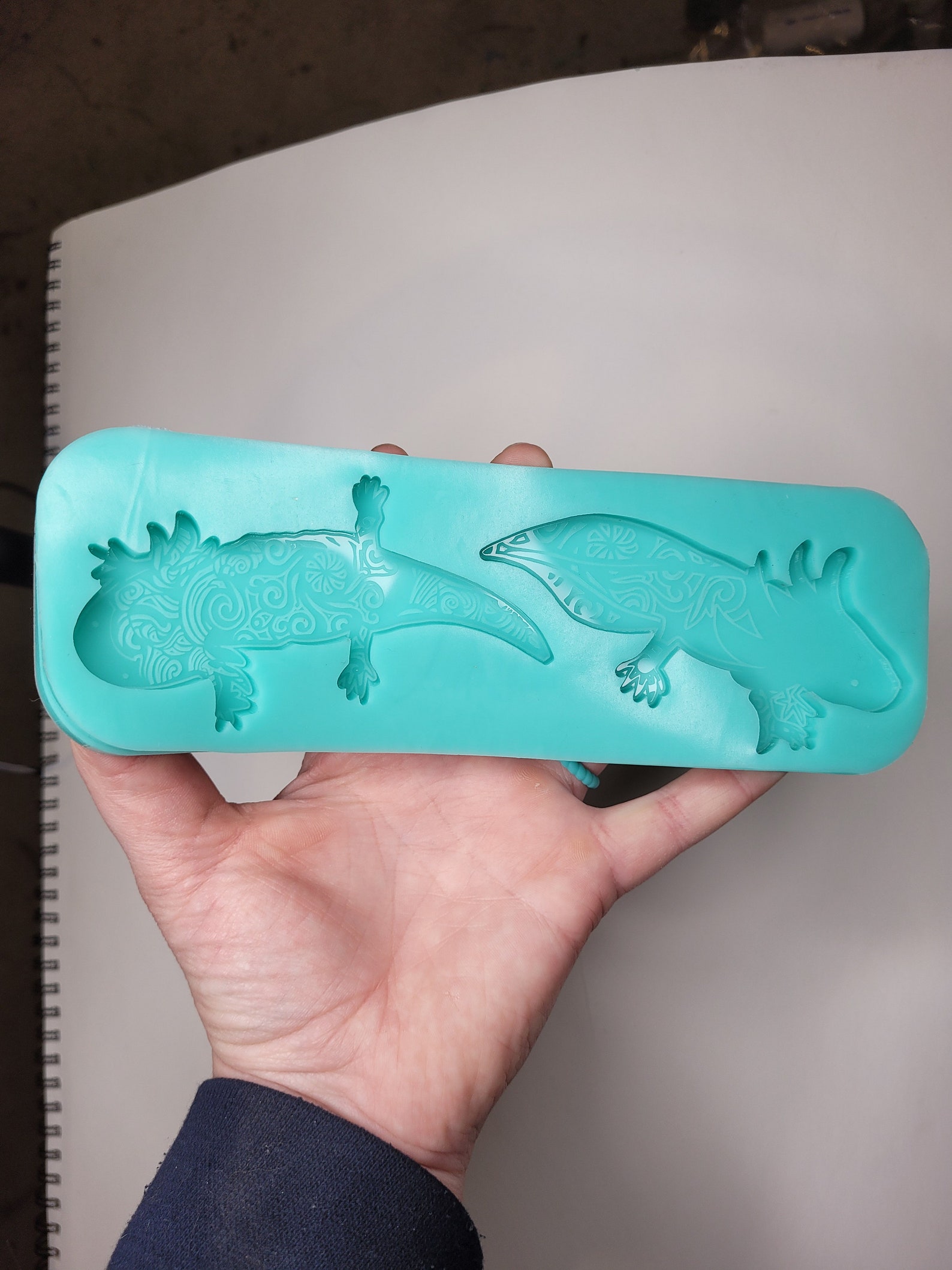 Axolotl Pair Mold Axolotl Mold Amphibian Mold Resin Mold - Etsy