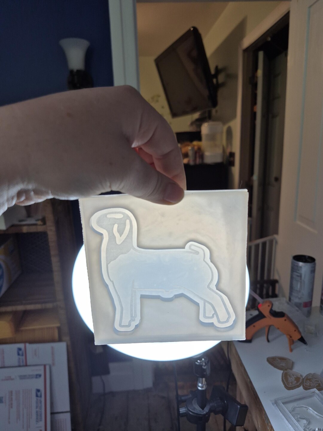 4-inch, Goat Keychain Mold, Show Goat Mold, Goat Mold, Buck Mold, Resin ...