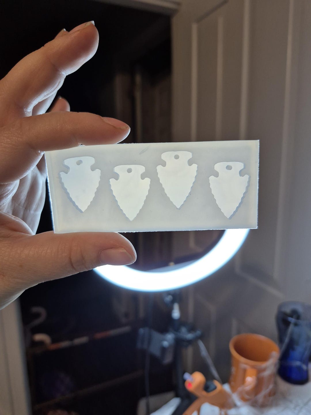 1 Inch, Arrowhead Earring Mold, Arrowhead Mold, Artifact Mold, Earring ...