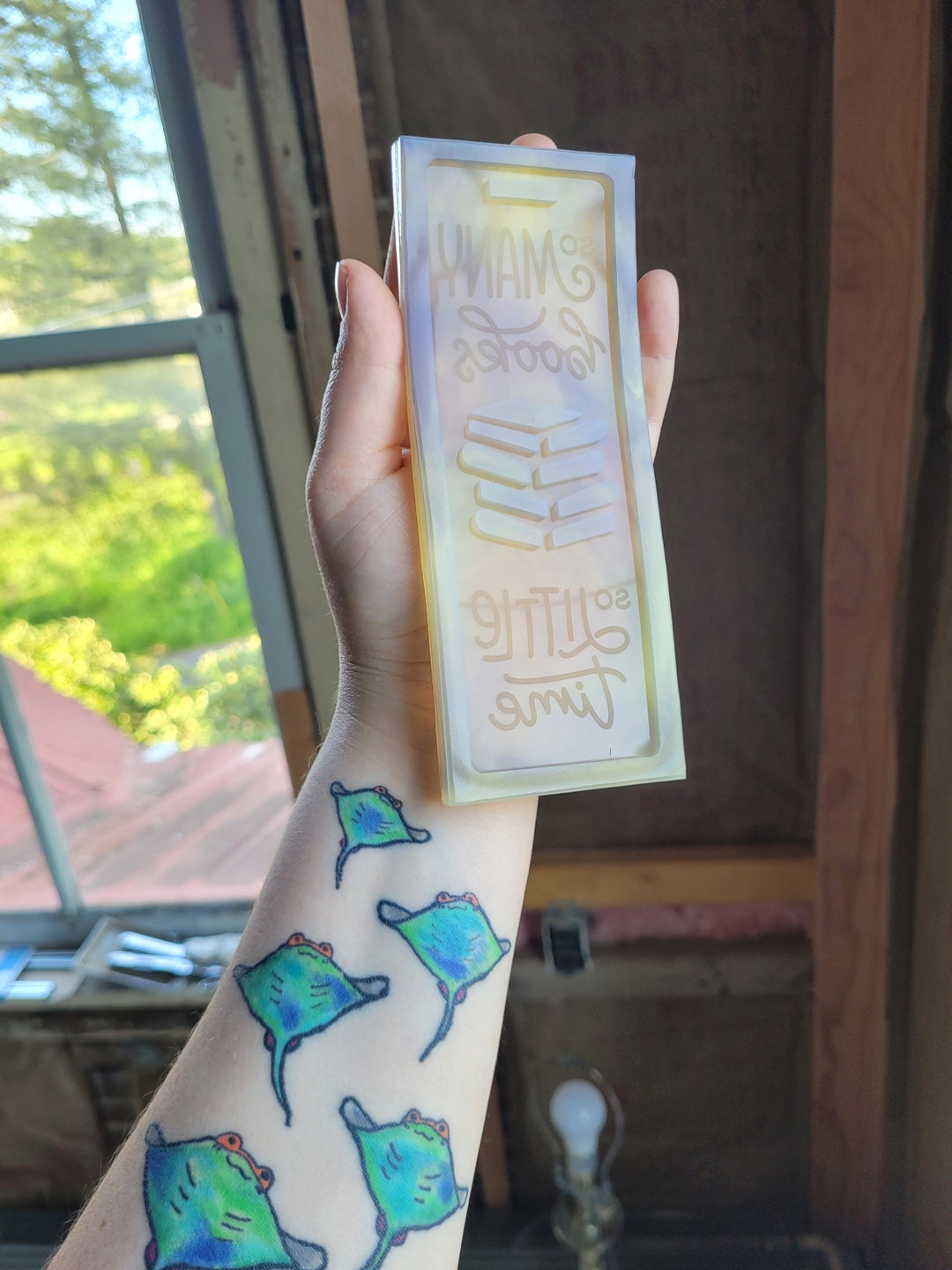 6 Inch, Bookmark Mold, so Many Books so Little Time Mold, Reading Mold ...