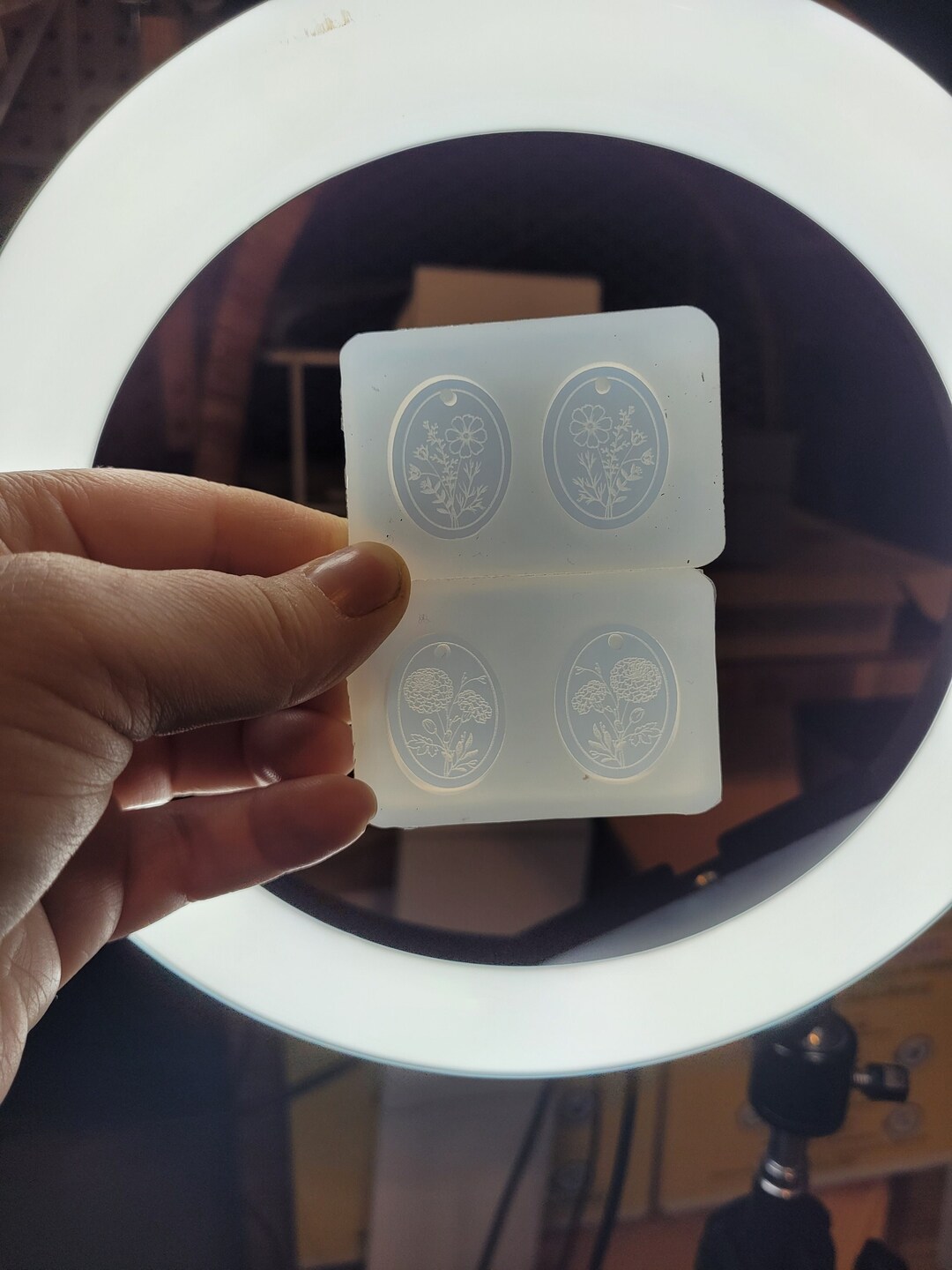 1 Inch, October Birth Flower Mold, Cosmo Earring Mold, Marigold Earring ...