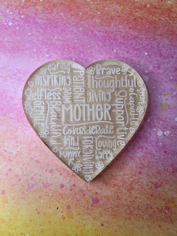 4 Inch Mother Heart Mold Mother Mold Mama Mold Floral | Etsy