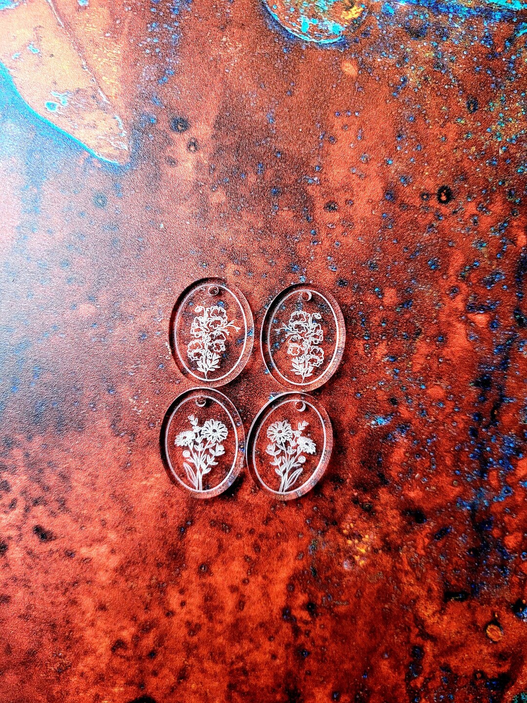 1 Inch, April Birth Flower Mold, Sweet Pea Earring Mold, Daisy Earring ...