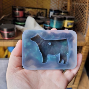 2.5 Inch, Show Steer Mold, Steer Mold, Show Cow Mold, Farm Animal Mold ...