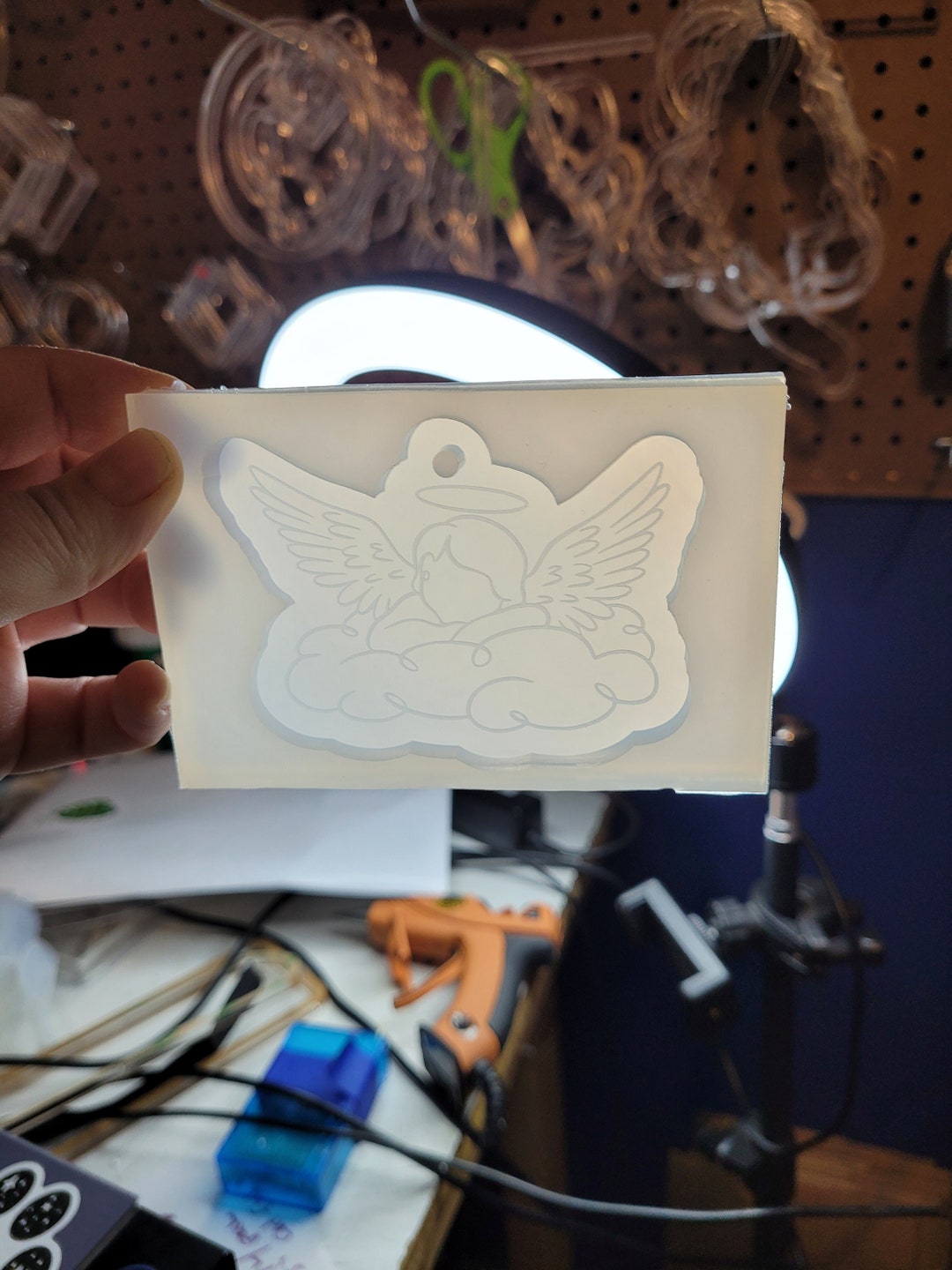 3.5 Inch, Angel Ornament Mold, Angel Mold, Resin Mold, Baby Memorial ...