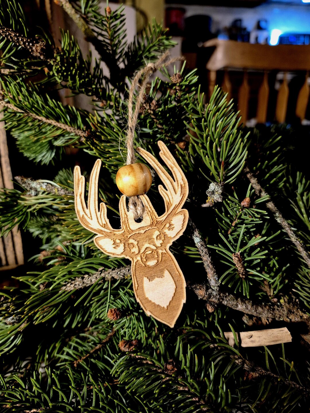 3.5inch, Deer Ornament, Buck Ornament, Ornament, Christmas Ornament ...