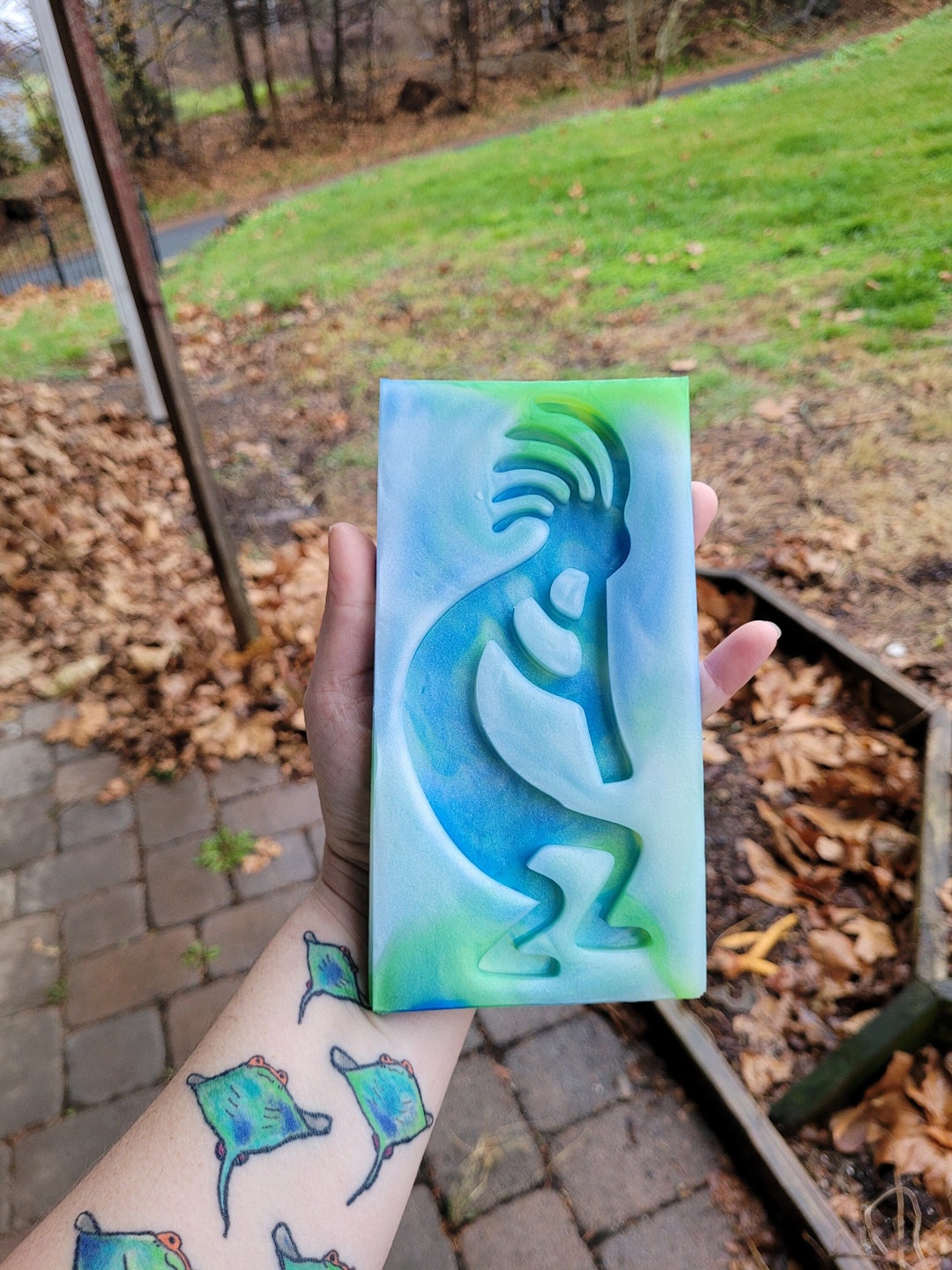 6.75-inch, Kokopelli Man Mold, Resin Mold, Craft Mold, Fertility Mold ...