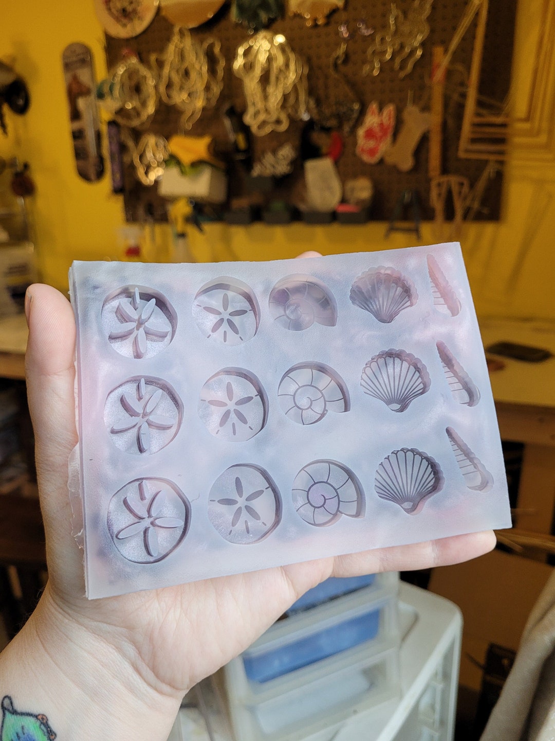 Sand Dollar Mold, Resin Mold, Mold, Craft Mold, Beach Mold, Silicone ...