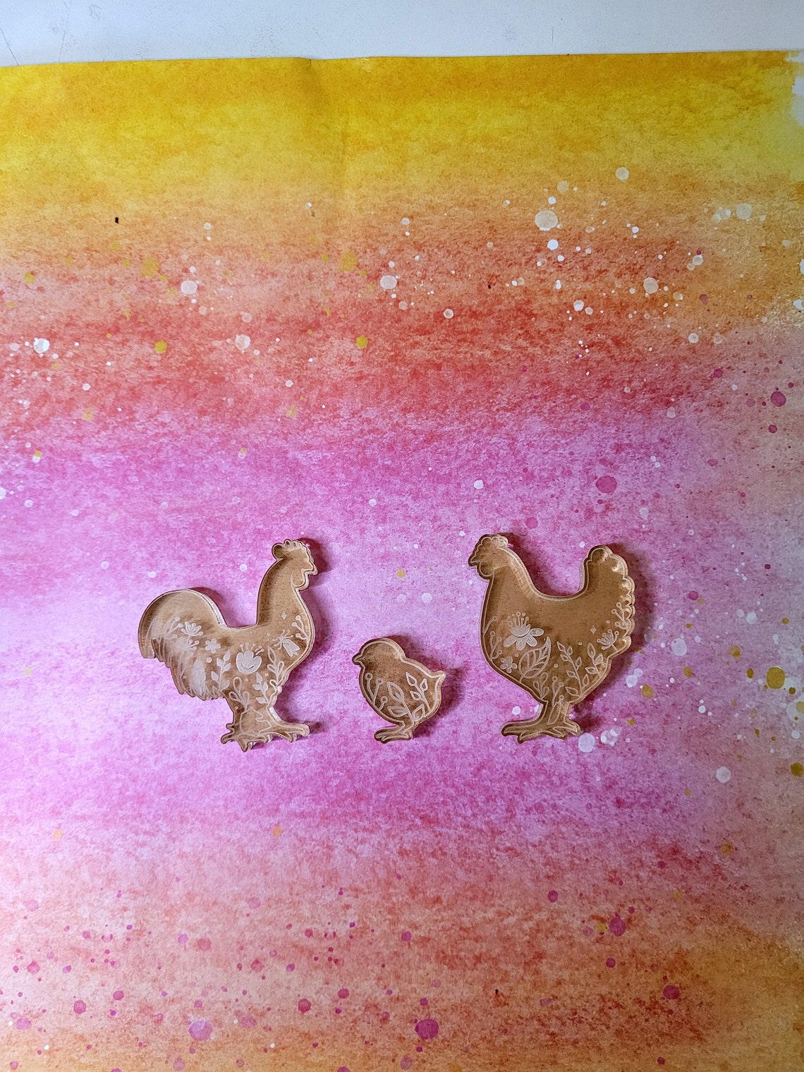 Chicken Mold, Silicone Mold, Mold, Resin Mold, Rooster Mold, Craft Mold ...