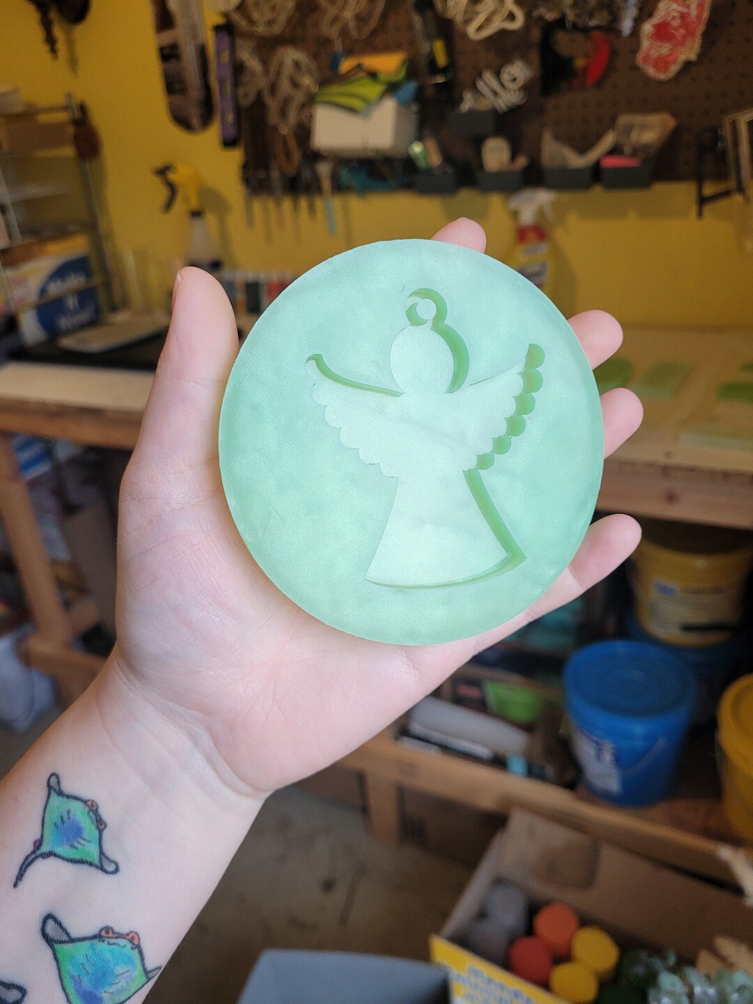 3 Inch, Angel Mold, Christmas Ornament Mold, Silicone Mold, Resin Mold ...