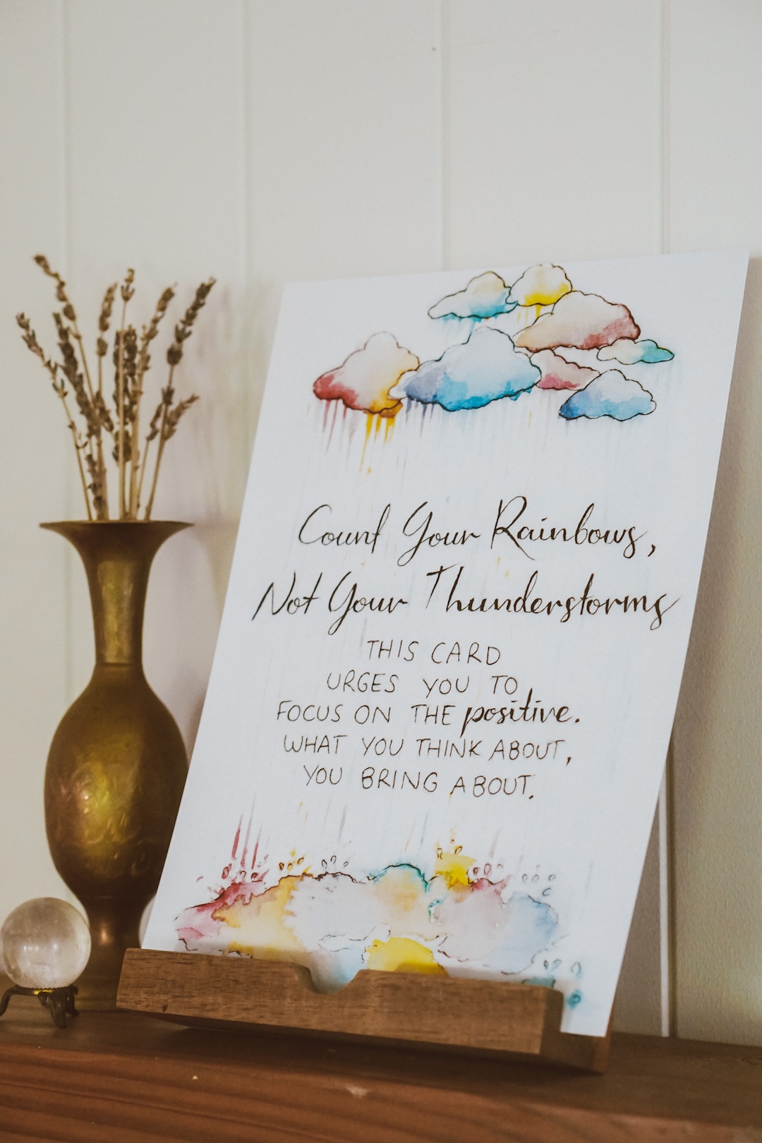 Count Your Rainbows Not Your Thunderstorms Print - Pass Around the ...