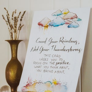 Count Your Rainbows Not Your Thunderstorms Print - Pass Around the ...