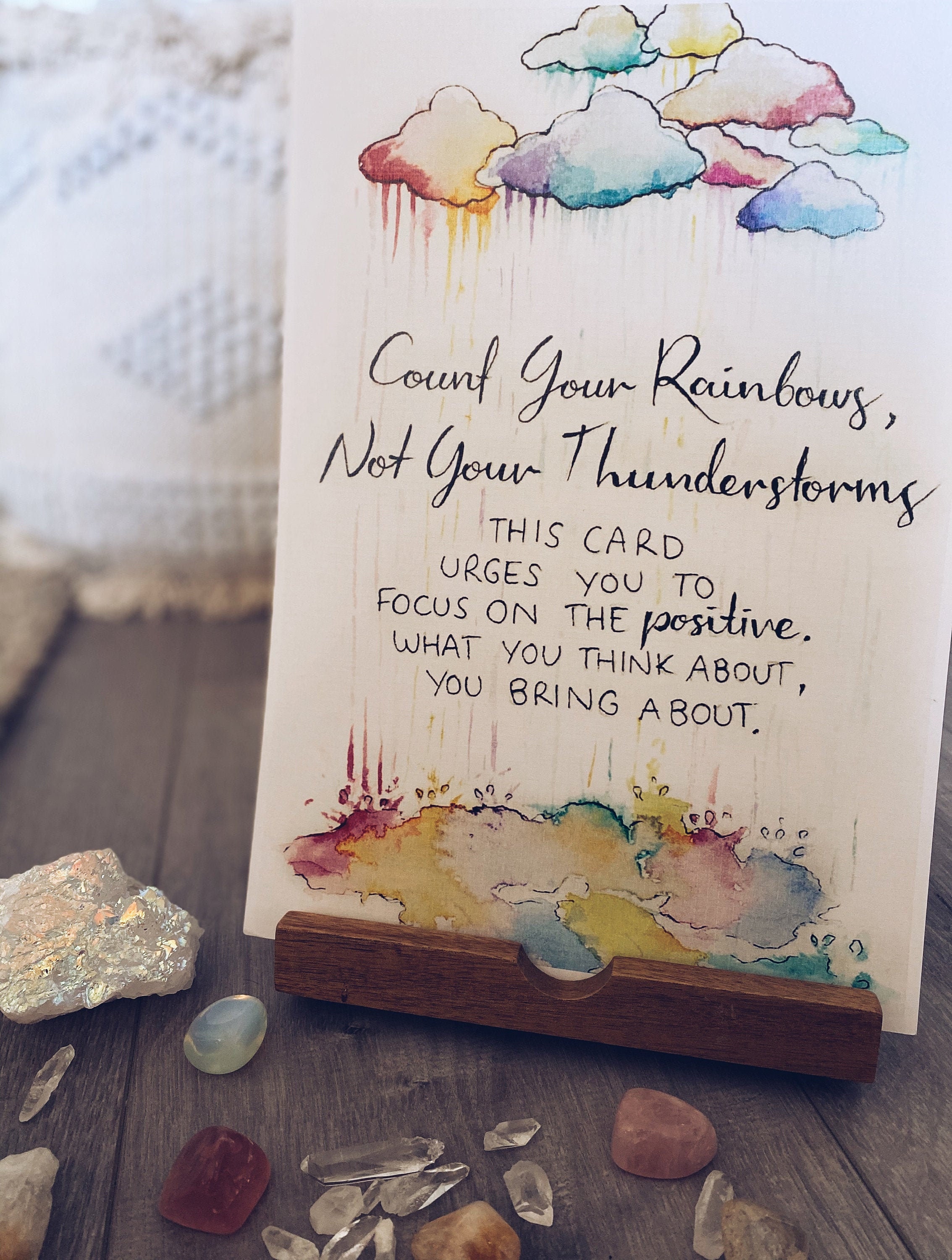 Count Your Rainbows Not Your Thunderstorms Print Pass Around the Smile ...