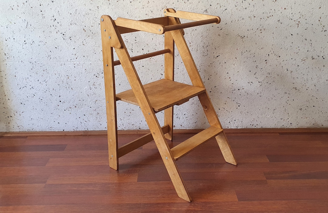 Foldable Learning Stool! Kitchen Learning Stool for Kids, Toddler Tower ...