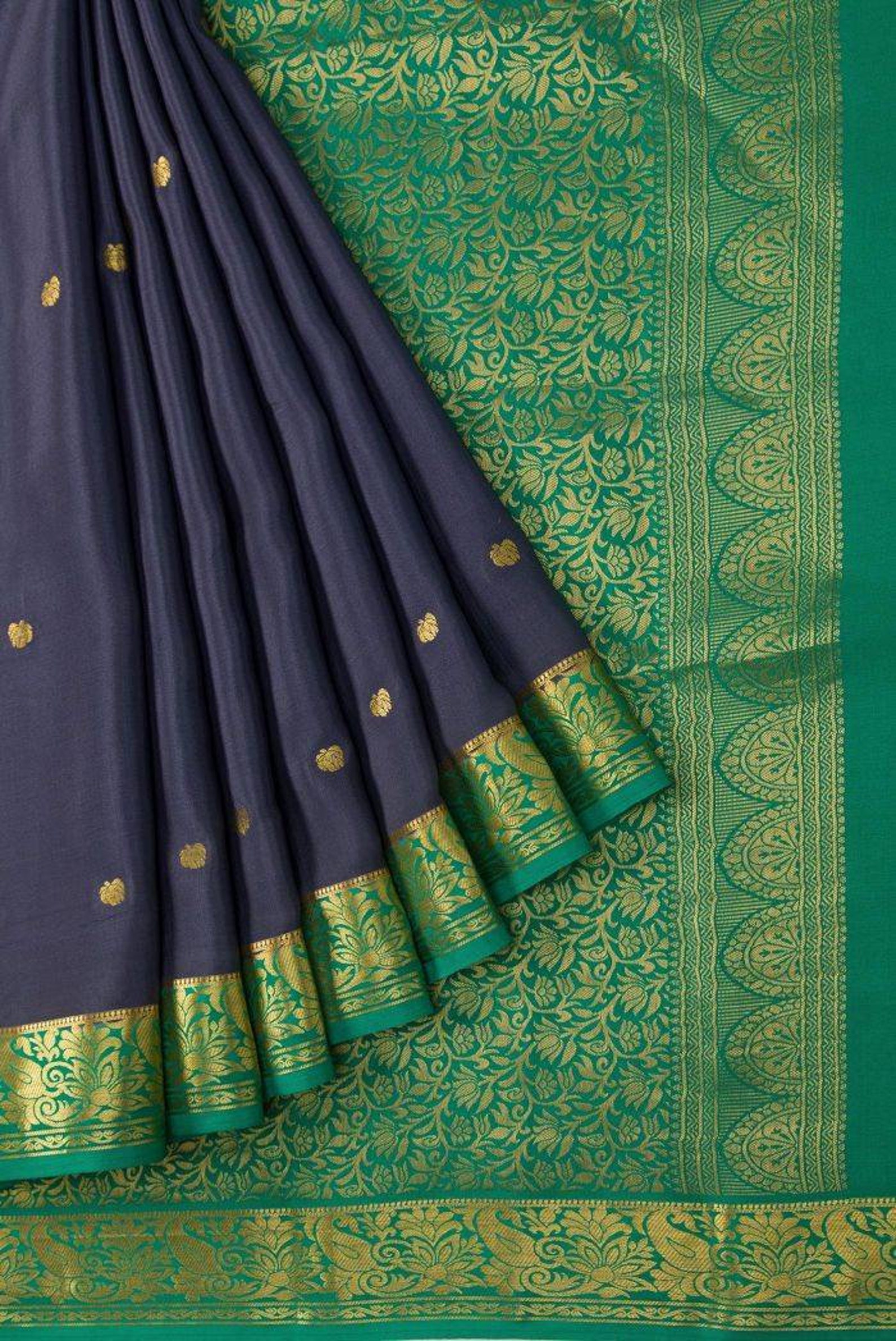 Special Edition Beautiful Mysore Silk Sarees with Zari | Etsy