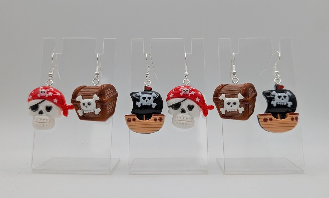 Quirky Pirate Themed Odd Earrings - Etsy
